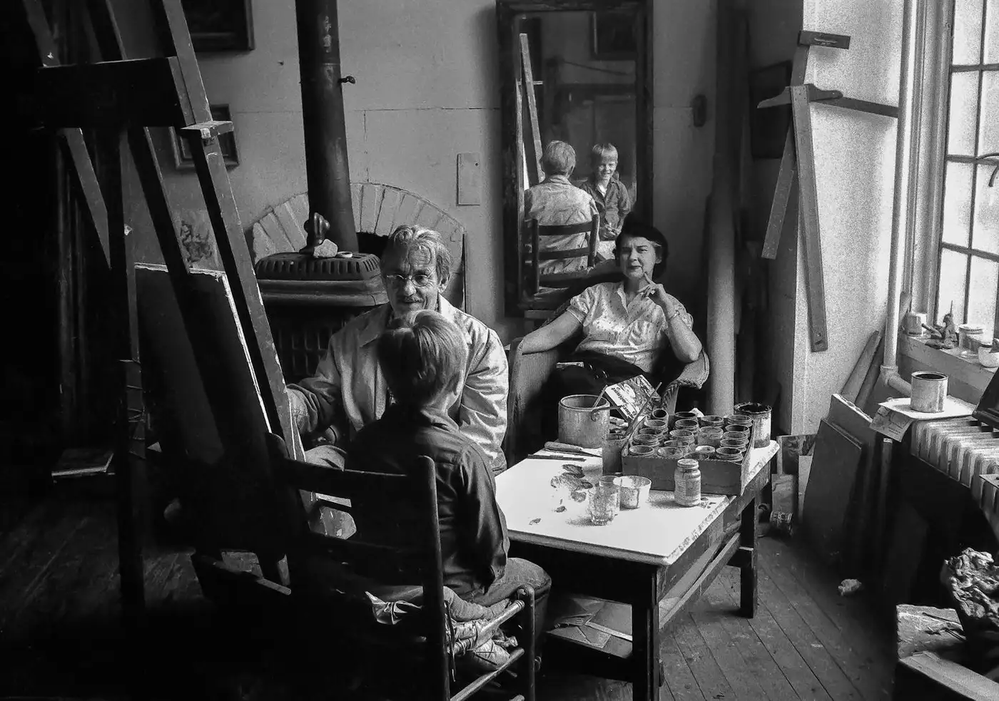 HAHS Historic Photo Benton In Studio – Historic Artists' Home and Studios