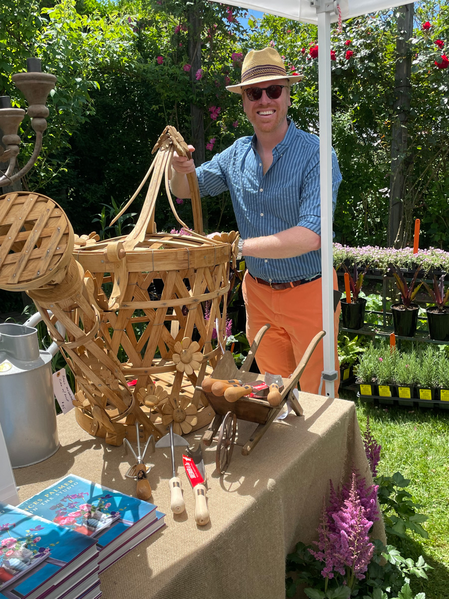 A happy customer at the annual Much Ado About Madoo event at the Madoo ...