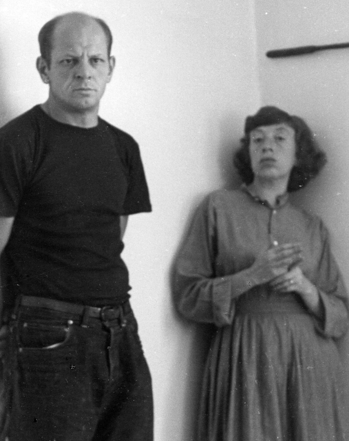Jackson Pollock and Lee Krasner in their Springs Home, in a photograph ...